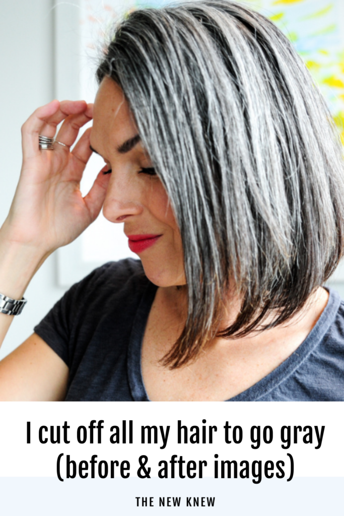 I cut off all my hair to go gray (before & afters) - The New Knew
