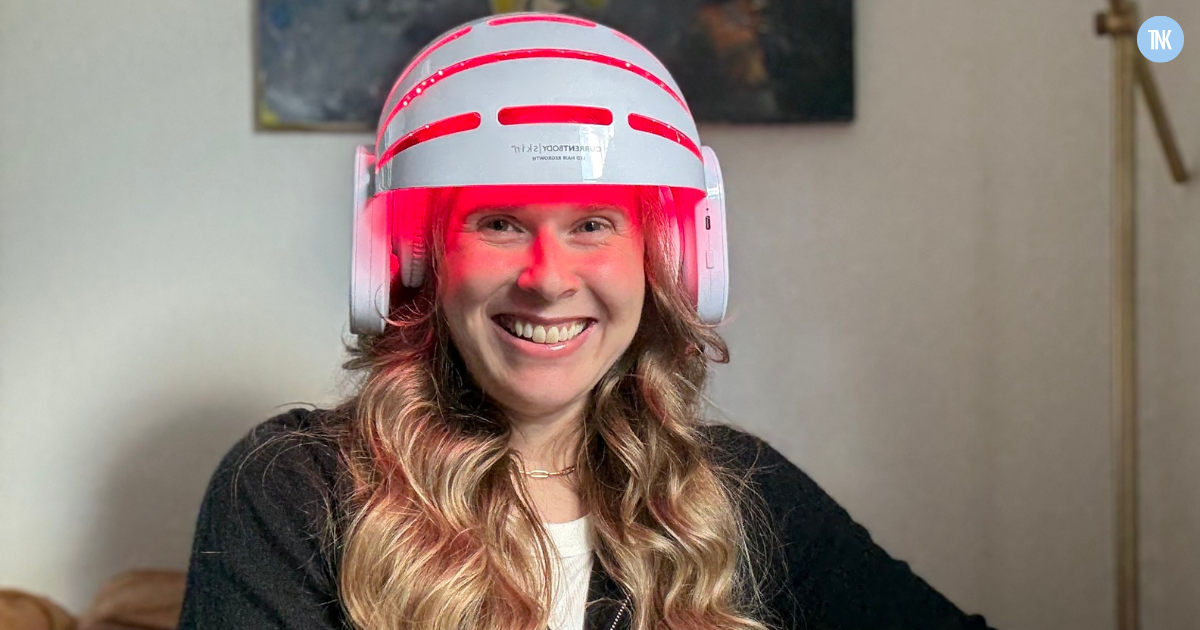 I tried CurrentBody's Red Light Helmet for Hair Growth (Before & After ...