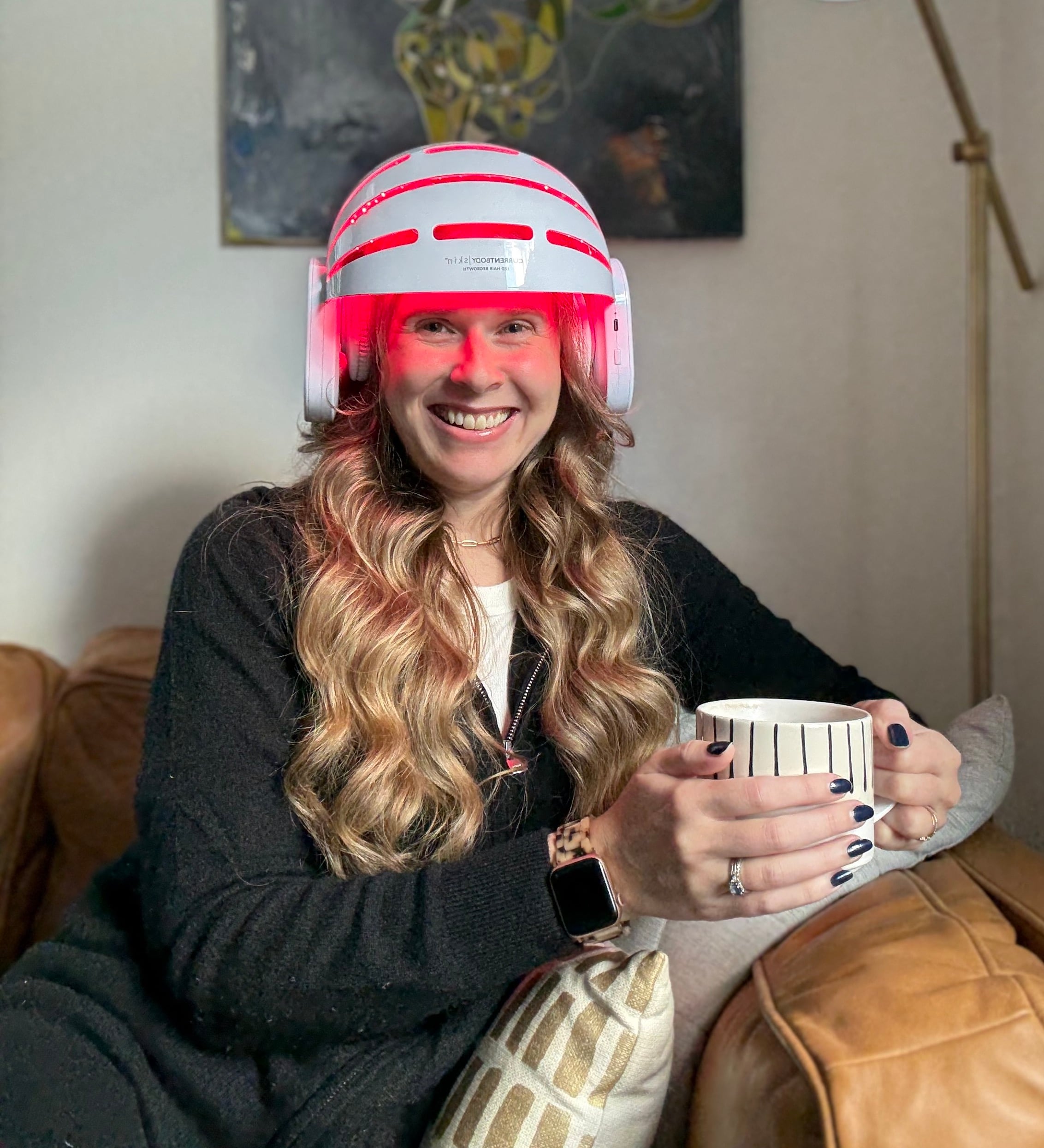 I tried CurrentBody's Red Light Helmet for Hair Growth (Before & After ...